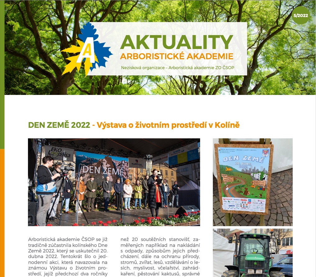 Aktuality Arboristické akademie - 5/2022 - Arboristická akademie